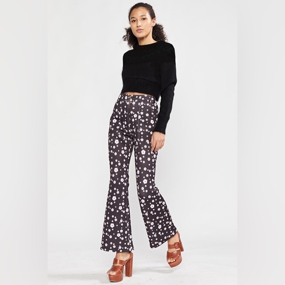 Cynthia Rowley | Pants & Jumpsuits | Nwt Cynthia Rowley Floral Black ...